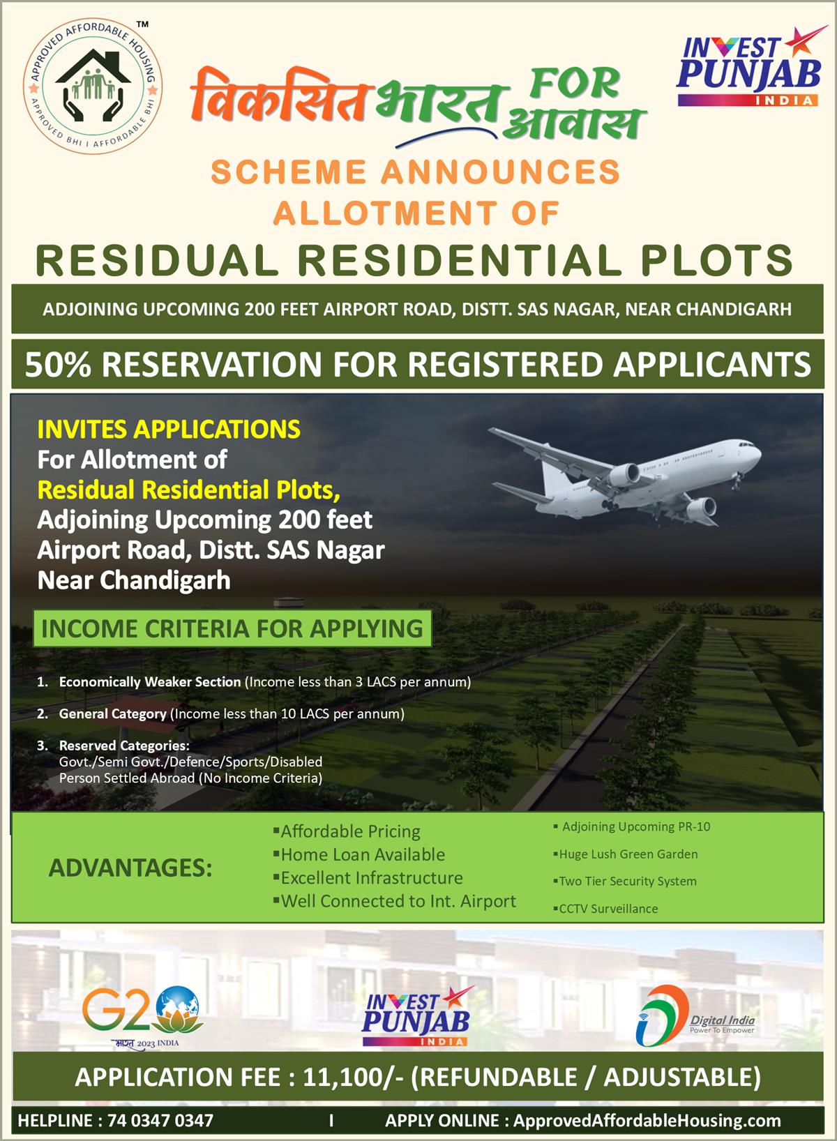 Derabassi Affordable Housing Scheme I Approved Residential Plots in ...